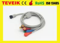 China Compatible GE Marquette Rozinn Holter Patient ECG Cable / ecg  Leadwires 5 leads for sale