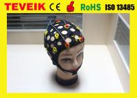 China Silver chloride electrode 20 leads EEG Cap , EEG cap for EEG machine,eeg hat for sale