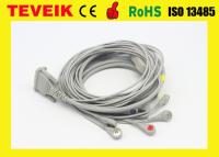 China Schiller 10 Lead EKG Cable , 10/12 Lead EKG / ECG Cable Snap IEC TPU Material for sale