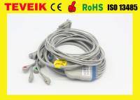 China Schiller 10 Lead EKG Cable , 10/12 Lead EKG / ECG Cable Snap IEC TPU Material for sale