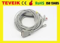China Schiller 10 Lead EKG Cable , 10/12 Lead EKG / ECG Cable Snap IEC TPU Material for sale