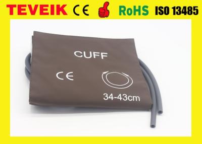 China PU DC212UA Double Hose Large Adult NIBP Cuff IEC 60601-1-1 Approved for sale