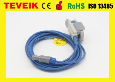 China Anke Adult Finger Clip Reusable Spo2 Sensor 10ft Redel 7pin SpO2 Probe for sale