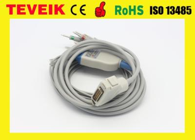 China FUKUDA Denshi 10Leads Wire DB15pin ECG/EKG Cable For Cardimax FX-2111 FX-3010 for sale