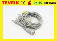China Banana 4.0 plug kenz ecg 103 106 patient monitor ecg cable 10 lead EKG cable with leadwires for sale