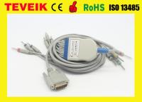 China ECG cable with integrated 10 lead wires for Nihon Kohden EKG machine for sale