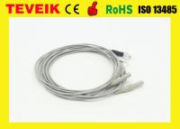 China Factory Price of Neurofeedback DIN1.5 Socket EEG Electrode Cable With Pure Silver Electrodes, TPU material for sale