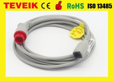 China Factory Price of Medical 78205A Invasive Blood Pressure IBP Cable, Round 12pin to Abbott Adapter for sale