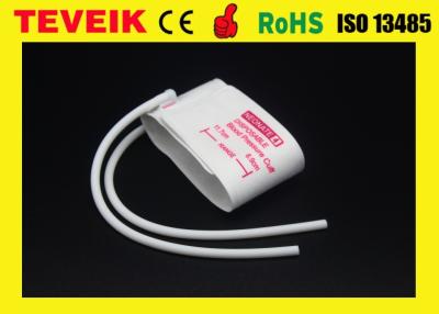 China Disposable Nonwoven cloth material Double Hose NIBP Cuff, Non-Invasive Blood Pressure Cuff for sale