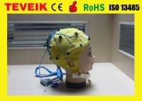 China Medical Supplier of Neurofeedback Yellow Integrated 20 leads EEG Cap for EEG Machine, Ear Clip Tin Electrode for sale