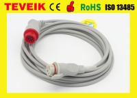 China Drager Invasive Blood Pressure Cable round 6pin to BD adapter for drager patient monitor for sale