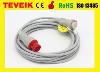 China Drager Invasive Blood Pressure Cable round 6pin to BD adapter for drager patient monitor for sale