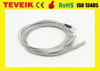 China DIN1.5 Socket 1m OEM Medical Cable With Silver Chloride Plated Silver Electrodes for sale