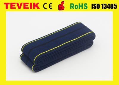 China Dark Blue 4cm X 1.2m M1562B CTG Belt , Fetal Monitor Belt With Self - Adhesive Buckle for sale