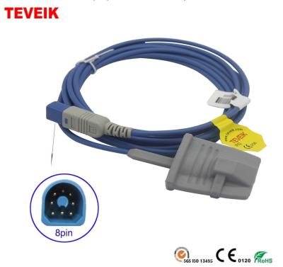 China PH  spo2 Sensor adult soft tip SPO2 probe cable compatible with M1191BL M1191AL for sale
