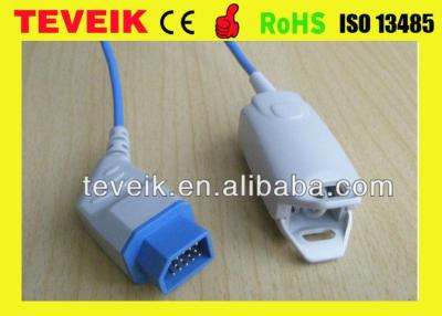 China Nihon kohden BSM5101 spo2 sensor 14 pins adult finger clip, medical spo2 sensor for sale