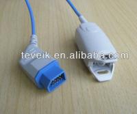 China Nihon kohden BSM5101 spo2 sensor 14 pins adult finger clip, medical spo2 sensor for sale