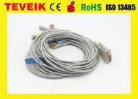 China Medical Factory Price of 10 Leadwire Schiller DB 15pin ECG Cable For EKG Machine, Snap AHA without resistor for sale