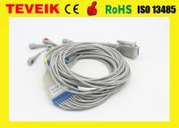 China Medical Factory Price of 10 Leadwire Schiller DB 15pin ECG Cable For EKG Machine, Snap AHA without resistor for sale