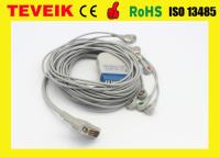 China Teveik Factory Price M1770A DB 15pin 10 leadwires ECG/EKG Cable For Patient Monitor, Snap for sale