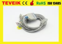 China Medical Teveik Factory Price Nihon Kohden BJ-901D 10 Leadwires DB 15pin ECG/ EKG Cable, Banana 4.0 for sale