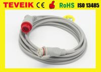China Factory Price of Mindray PM7000 Medical Invasive Blood Pressure IBP Cable, Round 6pin to BD adapter for sale