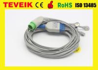 China Fukuda Denshi DS-7100 /7200 5 Leads ECG Cable , Round 12pin  ECG  Lead Wires  With Snap for sale