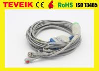 China Fukuda Denshi DS-7100 /7200 5 Leads ECG Cable , Round 12pin  ECG  Lead Wires  With Snap for sale