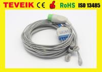 China Fukuda Denshi DS-7100 /7200 5 Leads ECG Cable , Round 12pin  ECG  Lead Wires  With Snap for sale
