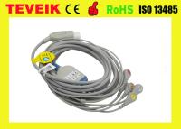 China Mindray BeneView T5 5 Leads  ECG Cable , Grey ECG  Lead Wires With Snap for sale