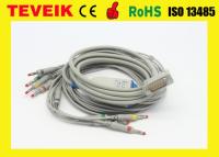 China Compatible HP M1770A 10 lead ECG/EKG cable and leadwires with Banana4.0 IEC standard for sale