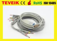 China Compatible HP M1770A 10 lead ECG/EKG cable and leadwires with Banana4.0 IEC standard for sale