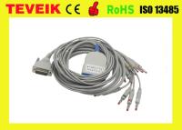 China Medical device schiller EKG Cable with Banana 4.0 IEC 10K resistor, 10 lead ecg cable for sale