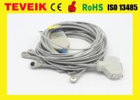 China DB 15Pin Fukuda Denshi 10 lead EKG/ECG Cable With Snap IEC Supply from Factory for sale