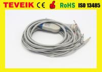 China Kenz 10 lead EKG Cable, 103/106 ecg patient cable and leadwires Round 16pin without resistor for sale