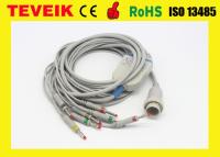 China Kenz 10 lead EKG Cable, 103/106 ecg patient cable and leadwires Round 16pin without resistor for sale
