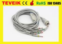 China Kenz 10 lead EKG Cable, 103/106 ecg patient cable and leadwires Round 16pin without resistor for sale