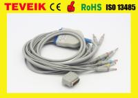 China Kenz ECG cable with integrated 10 leadwires,banana 4.0,IEC,DB15pin, Compatible With Kenz ECG 108 / 110 / 1203 for sale