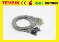China IN1.5 socket EEG cable with silver chloride plated copper from manufacturer for sale