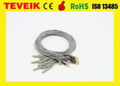 China EEG cable,DIN1.5 socket,1m,Gold plated copper, medical eeg cable for sale