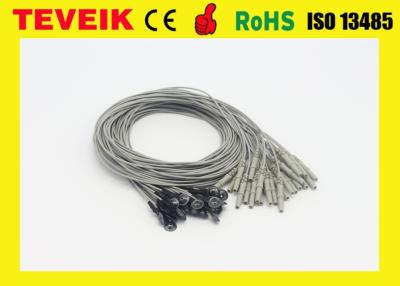 China Medical eeg cup cable eeg electrodes, DIN1.5 eeg cable with silver chloride plated silver for sale