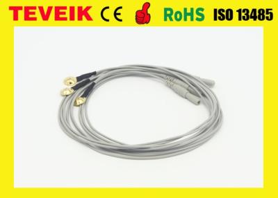 China Medical electrode eeg cable Din 1.5 eeg hat cable with nickel plated copper for sale