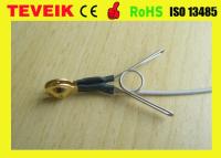 China Grey Color DIN1.5 socket EEG cup cable, Ear-clip electrode eeg cable Gold plated copper for sale