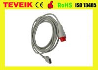 China HP invasive blood pressure cable round12pin for Utah transducer , HP IBP adapter cable for sale
