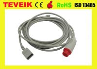 China HP invasive blood pressure cable round12pin for Utah transducer , HP IBP adapter cable for sale