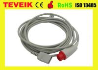 China HP invasive blood pressure cable round12pin for Utah transducer , HP IBP adapter cable for sale