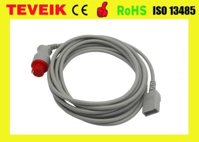 China Datex IBP cable, round 10pin to Utah adapter for Air-Shields AS-100 AS-441/Datex-Ohmeda AS3 AS5 for sale