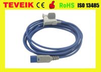 China Compatible medical spo2 cable HP pedia finger clip spo2 sensor with round 8pin 3m for sale