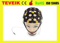 China Separating EEG hat, silver chloride electrode,20 leads eeg electrode cap for EEG machine for sale