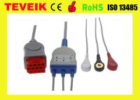 China Bionet BM5 Patient Monitor 3 Lead ECG cable Leadwire AHA Snap with CE ISO Certificated for sale